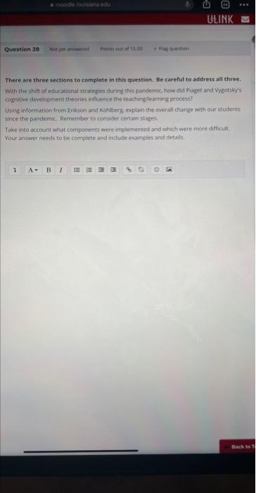 Solved There are three sections to complete in this | Chegg.com