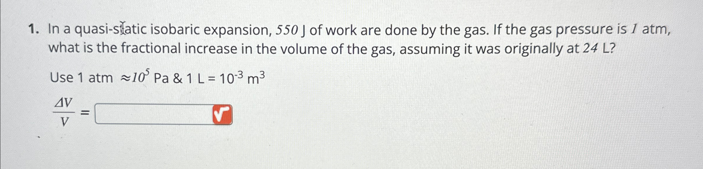 Solved In a quasi-s what is the fractional increase in the | Chegg.com