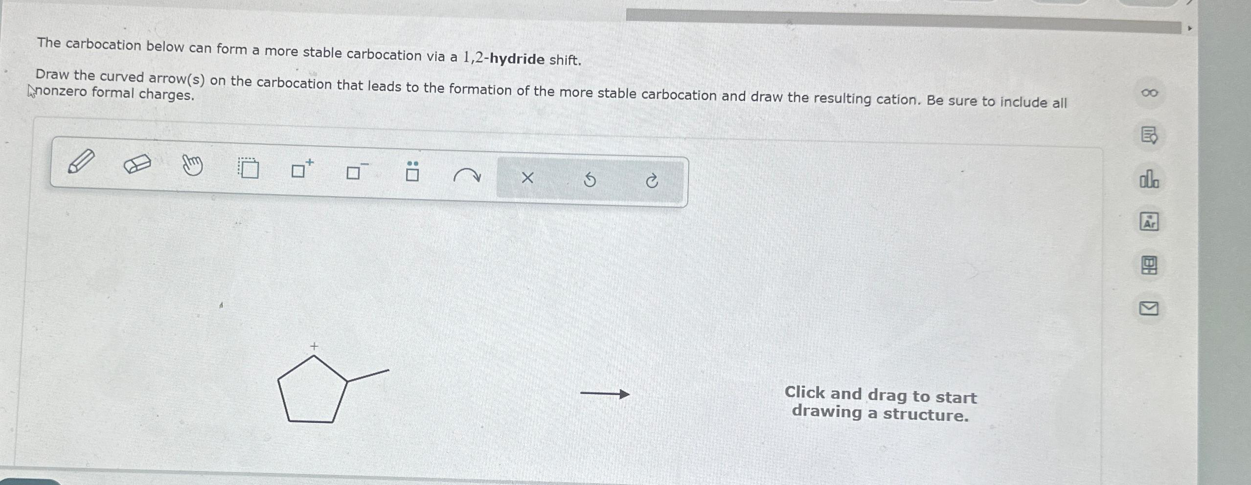 Solved The carbocation below can form a more stable | Chegg.com