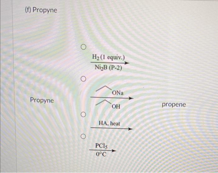 Solved Outline a synthesis of propene from each of the | Chegg.com