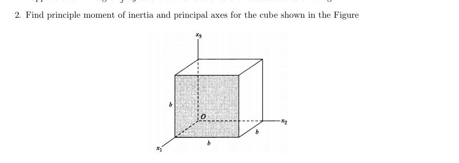Solved 2. Find principle moment of inertia and principal | Chegg.com