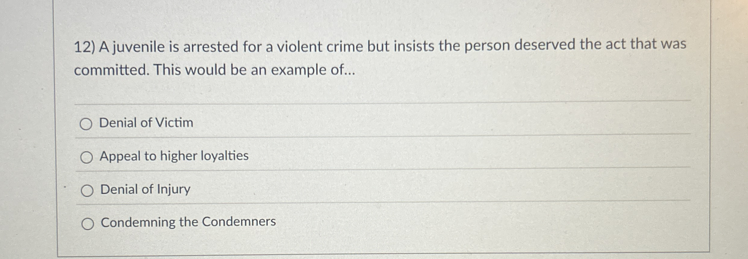 Solved A juvenile is arrested for a violent crime but | Chegg.com