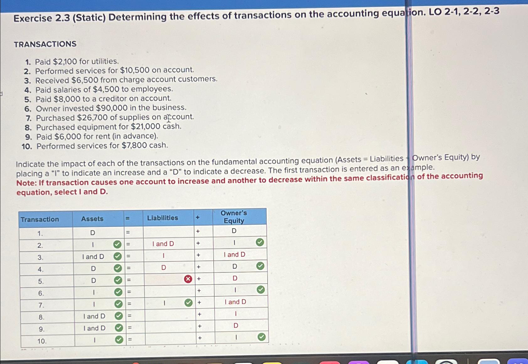 Solved Exercise 2.3 (Static) ﻿Determining the effects of | Chegg.com