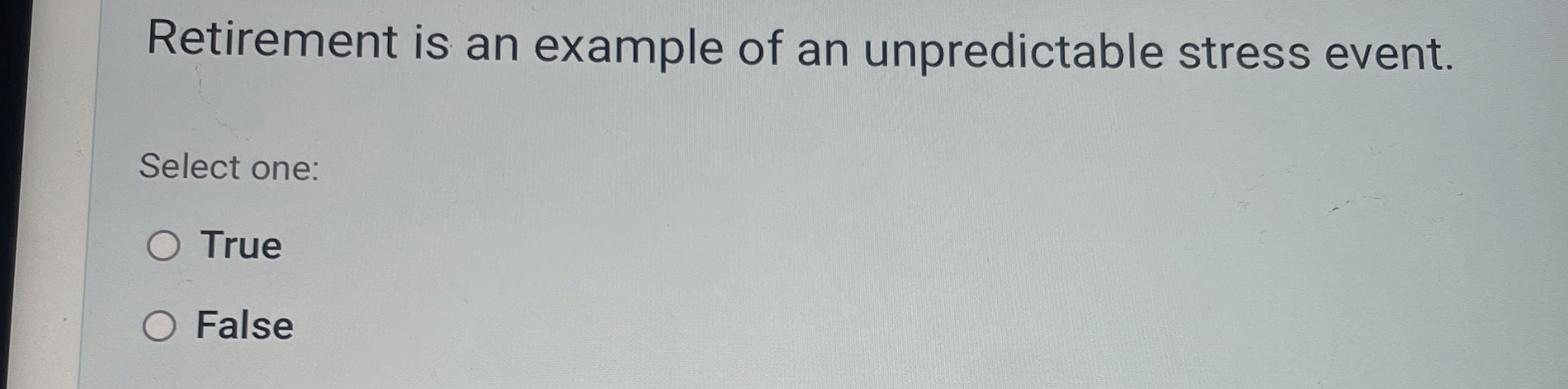 Solved Retirement is an example of an unpredictable stress | Chegg.com