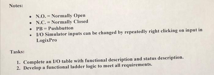 esign requirements: Write a PLC program that will | Chegg.com