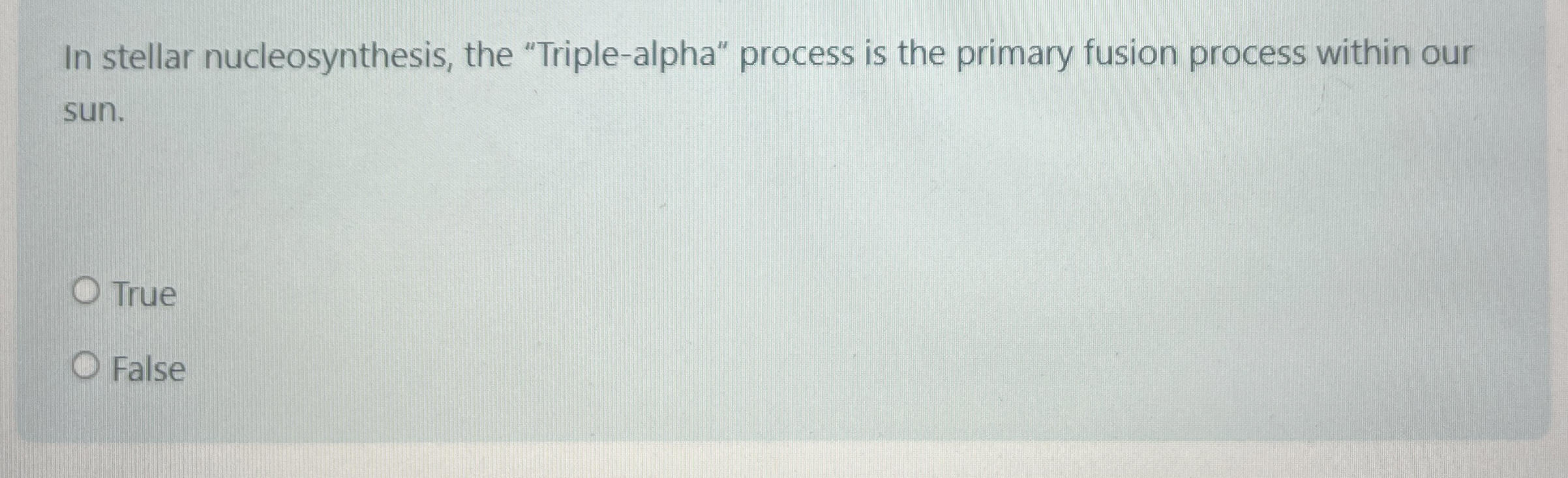 Solved In stellar nucleosynthesis, the "Triple-alpha" | Chegg.com