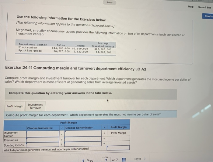 Solved Seved Help Save & Exit Check Use the following | Chegg.com