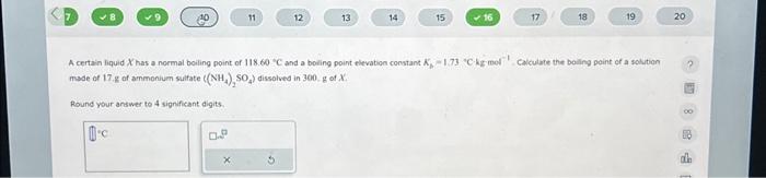Solved A certain fiquid X has a normal boiling point of | Chegg.com