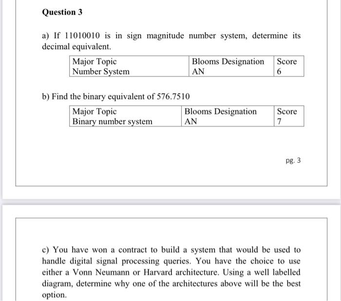 a) If 11010010 is in sign magnitude number system, | Chegg.com