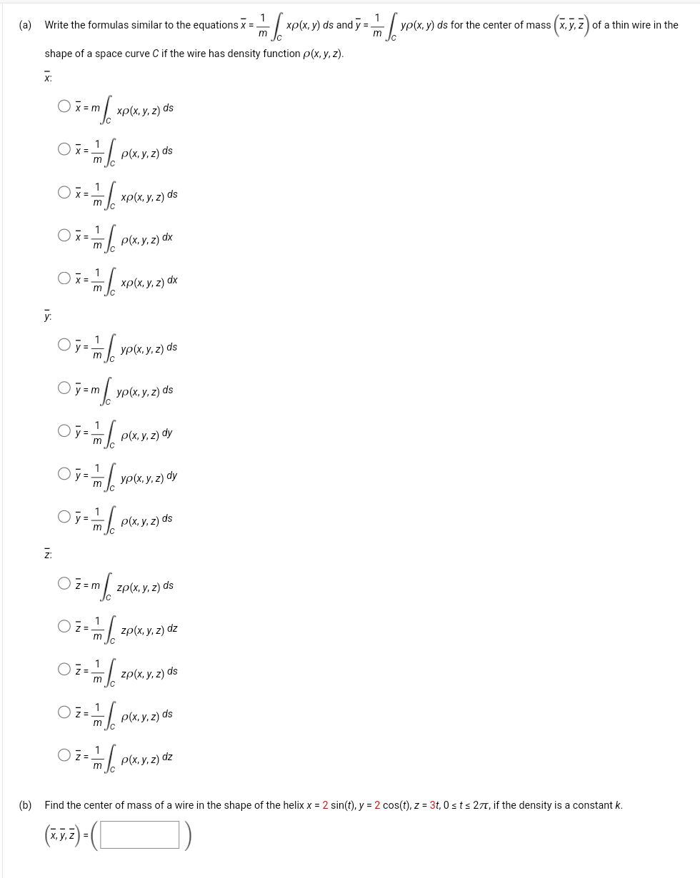 Solved (a) Write the formulas similar to the equations | Chegg.com