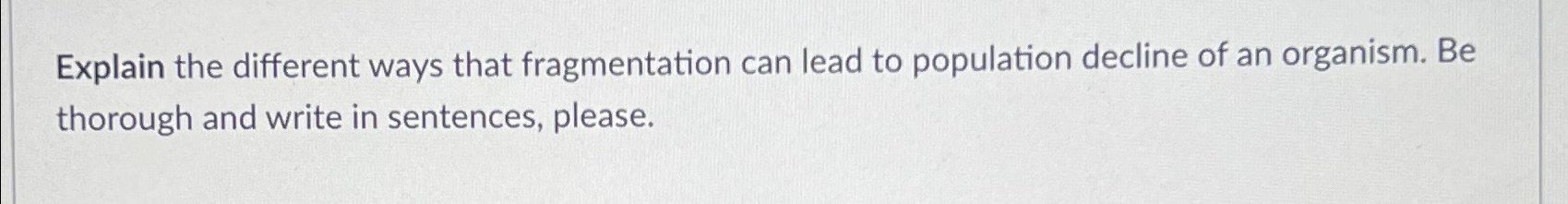 Solved Explain the different ways that fragmentation can | Chegg.com