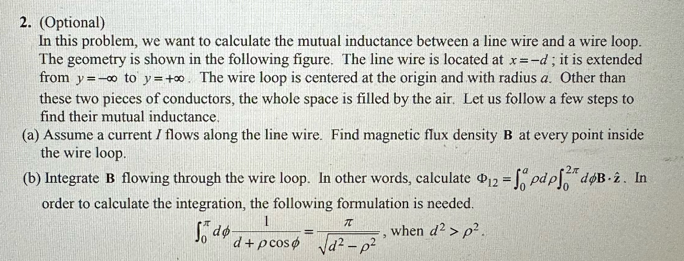 Solved (Optional)In this problem, we want to calculate the | Chegg.com