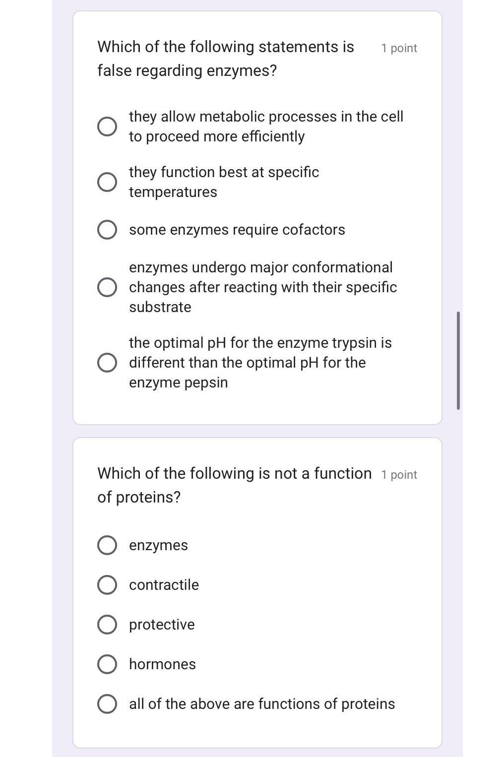 Solved 1) ﻿Which of the following statements is false | Chegg.com