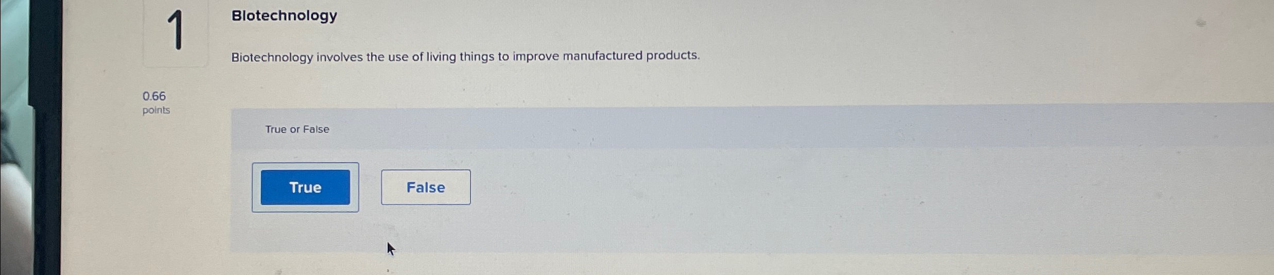 Solved 1BlotechnologyBiotechnology involves the use of | Chegg.com