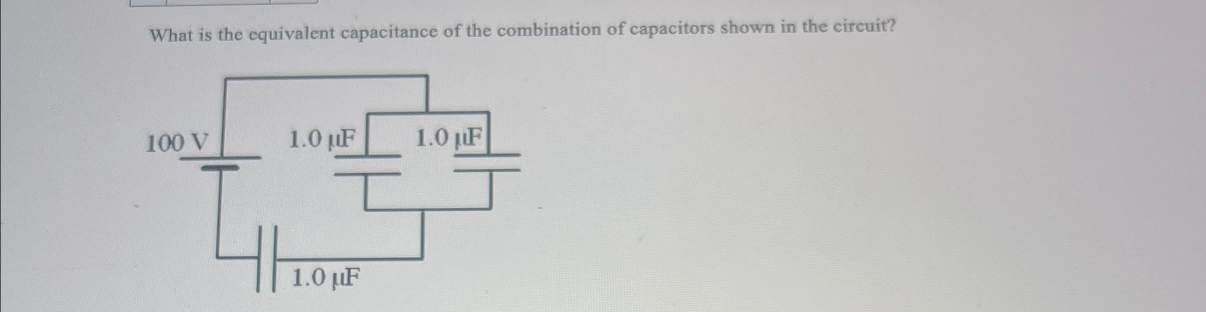 Solved What is the equivalent capacitance of the combination | Chegg.com