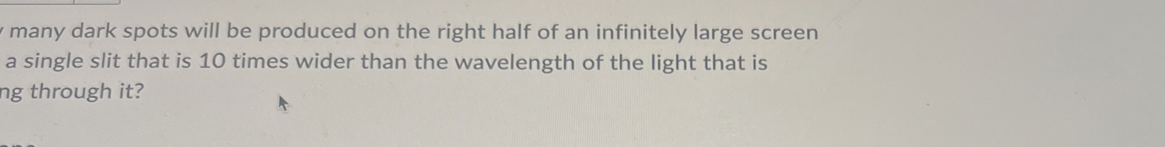 Solved many dark spots will be produced on the right half of | Chegg.com