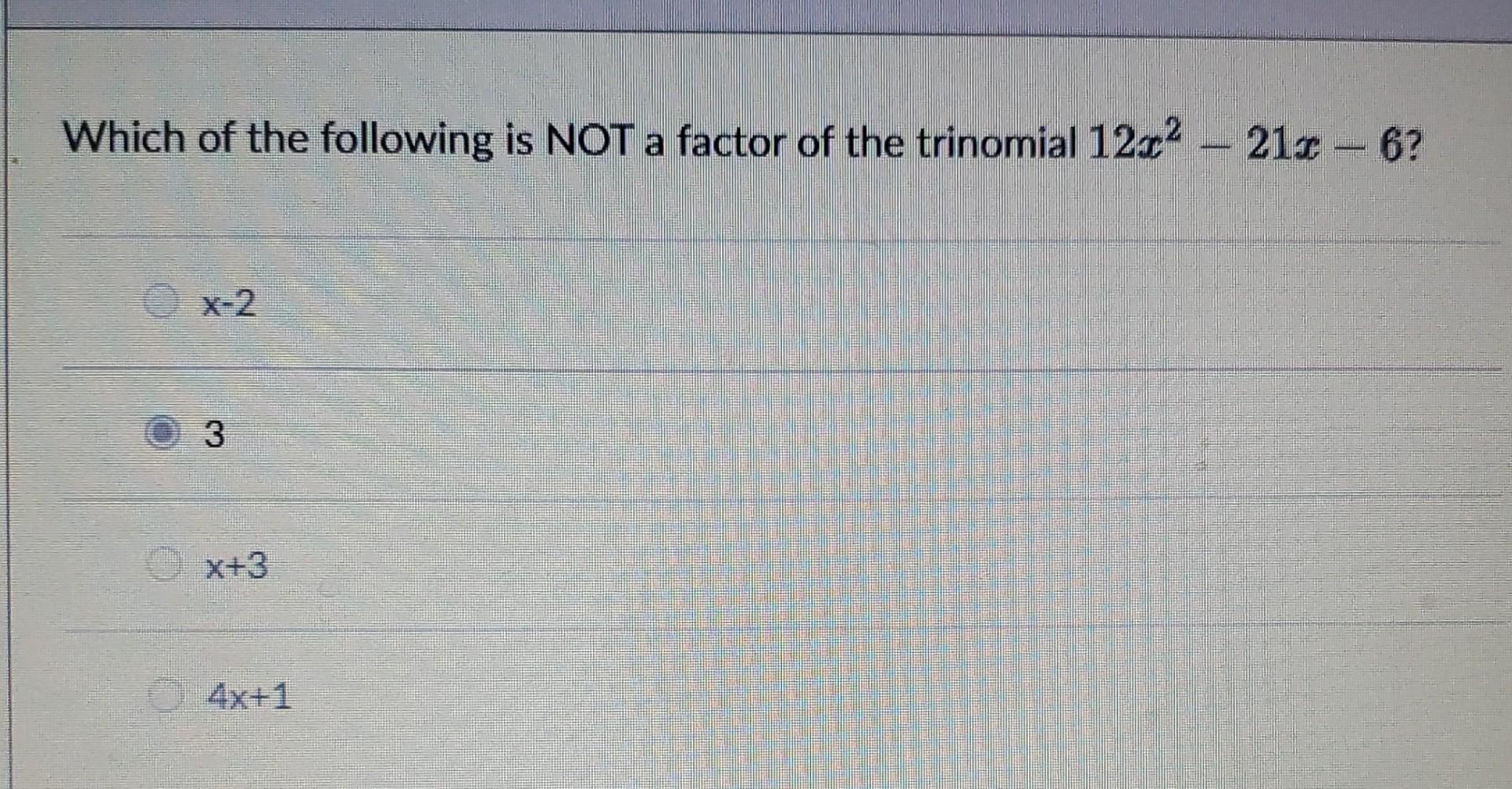 Solved Which of the following is NOT a factor of the | Chegg.com