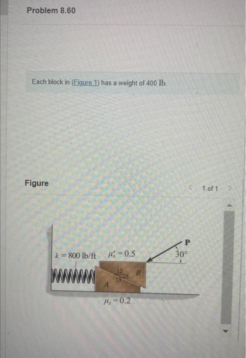 Solved 1. Determine how far force P can compress the spring | Chegg.com