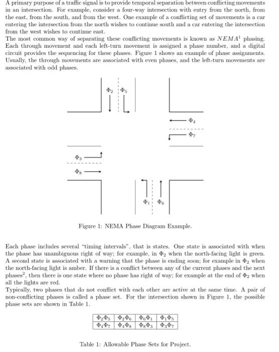 Solved A primary purpose of a traffic signal is to provide | Chegg.com