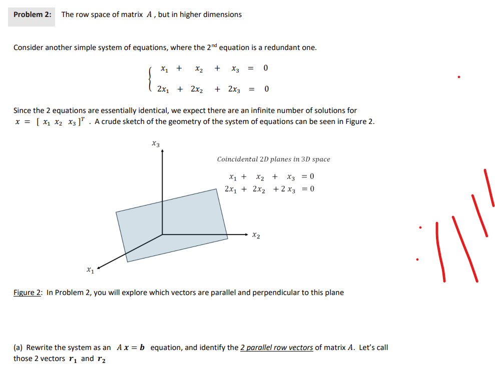 The row space of matrix A, ﻿but in higher | Chegg.com