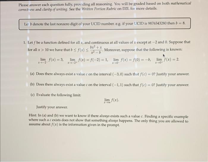Solved Please answer each question fully, providing all | Chegg.com