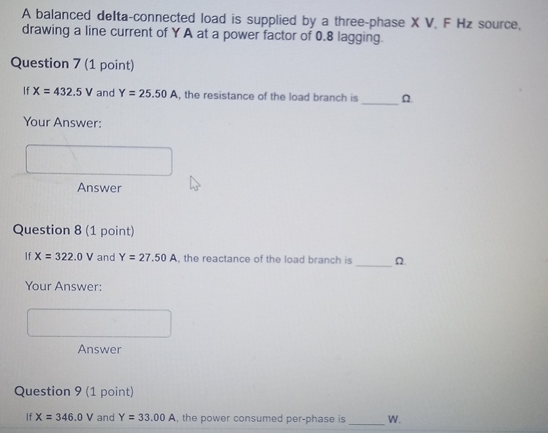 Solved A balanced delta-connected load is supplied by a | Chegg.com