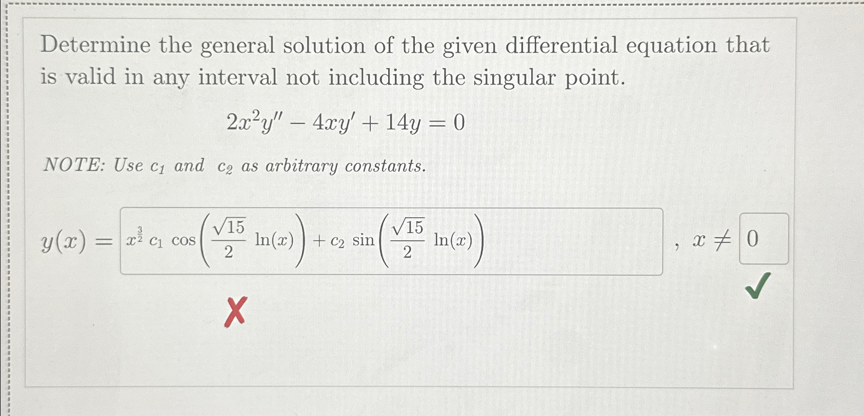 Solved Determine the general solution of the given | Chegg.com