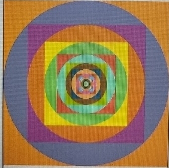 Repeatedly draw a circle inside of a square and then | Chegg.com