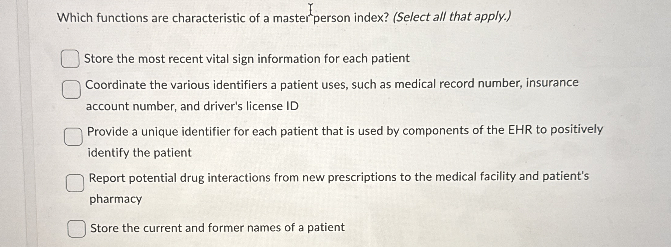 Solved How to solve Which functions are characteristic of a | Chegg.com