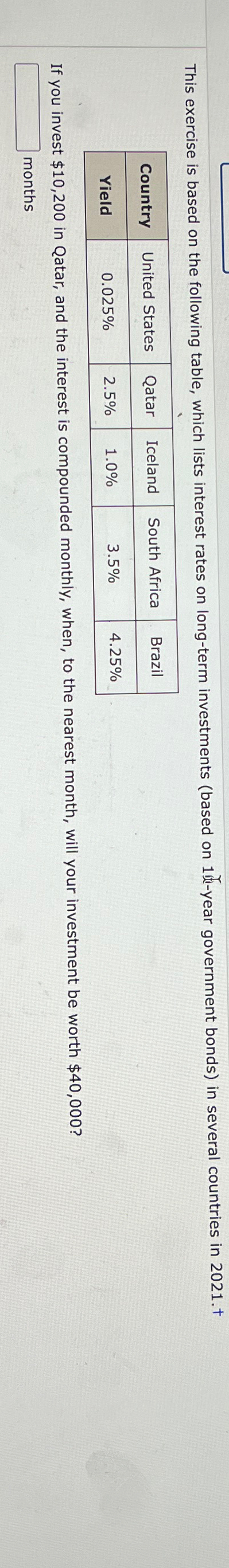 Solved This exercise is based on the following table, which | Chegg.com