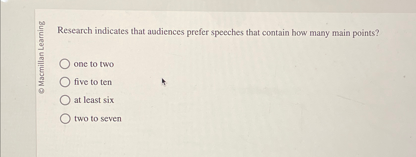 Solved Research Indicates That Audiences Prefer Speeches Chegg