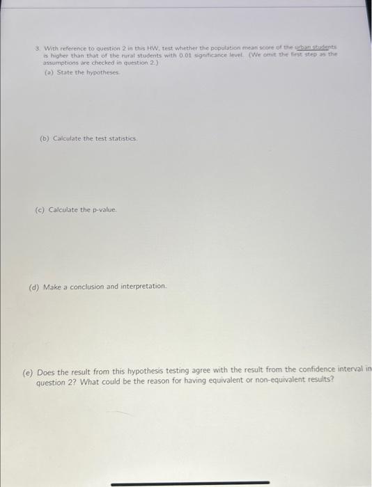 Solved 3. With reference to question 2 in this HW, test | Chegg.com