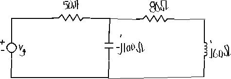 Solved The Voltage Vg in the frequency-domain circuit shown | Chegg.com