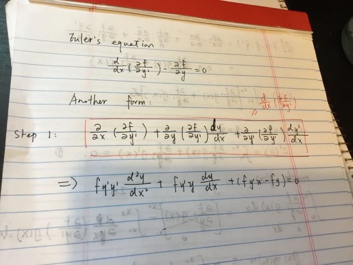Solved We are learning calculus of variation and just | Chegg.com