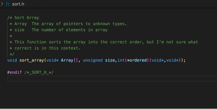 Solved sort.c #include "sort.h" #include /* | Chegg.com