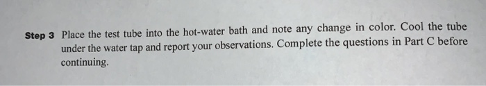 Experiment 2 Data and Observations: Properties of | Chegg.com