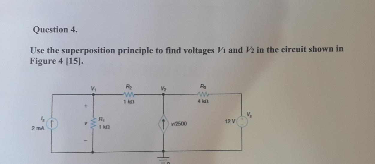 Solved Question 4. Use the superposition principle to find | Chegg.com