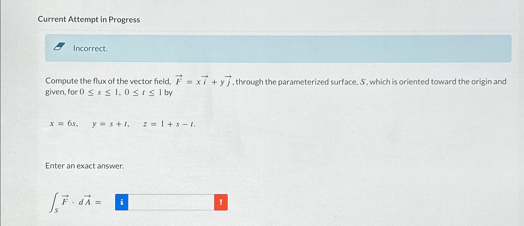 Solved Current Attempt in Progressσ ﻿Incorrect.Compute the | Chegg.com