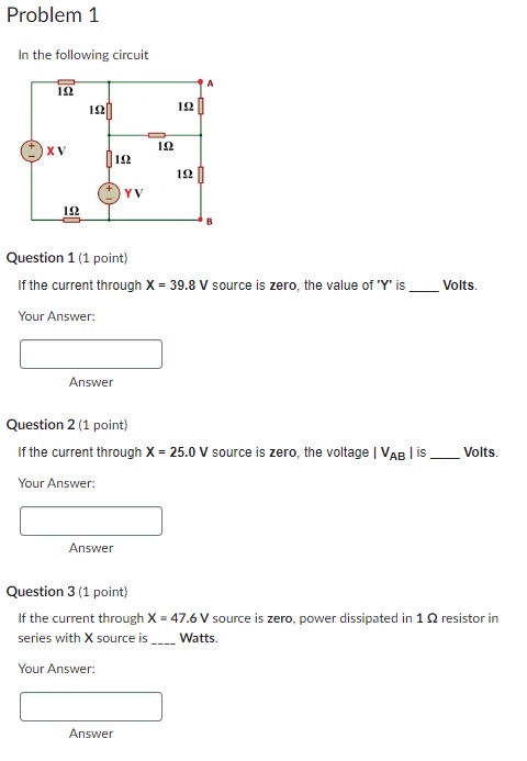 Problem 1In the following circuitQuestion 1 (1 | Chegg.com