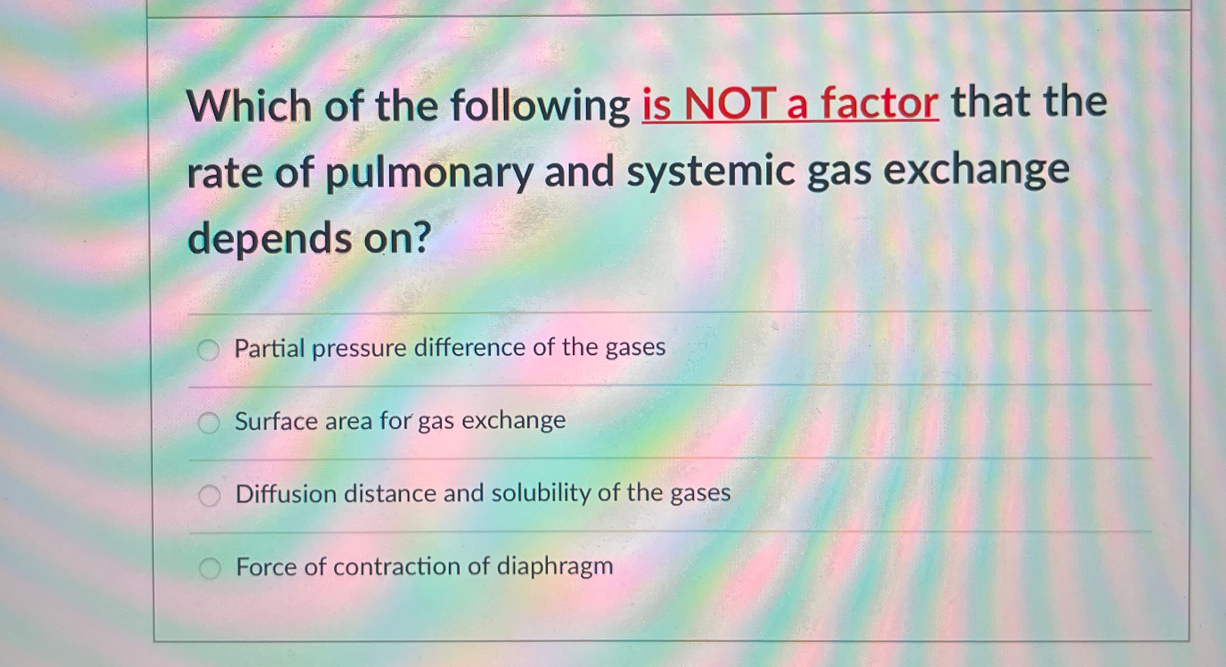 Solved Which of the following is NOT a factor that the rate | Chegg.com