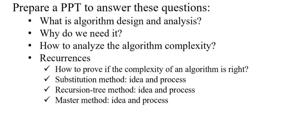 Solved Prepare a PPT to answer these questions: - What is | Chegg.com