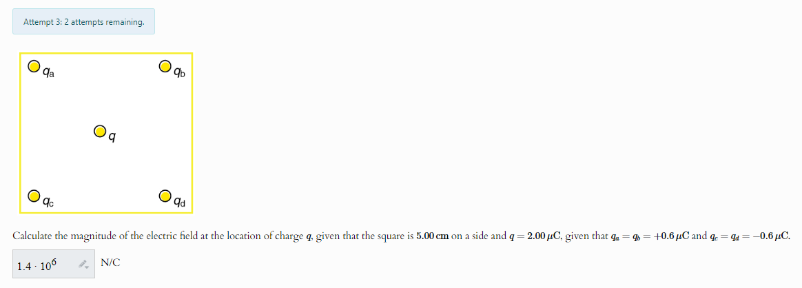 Solved Attempt 3: 2 ﻿attempts remaining.Calculate the | Chegg.com
