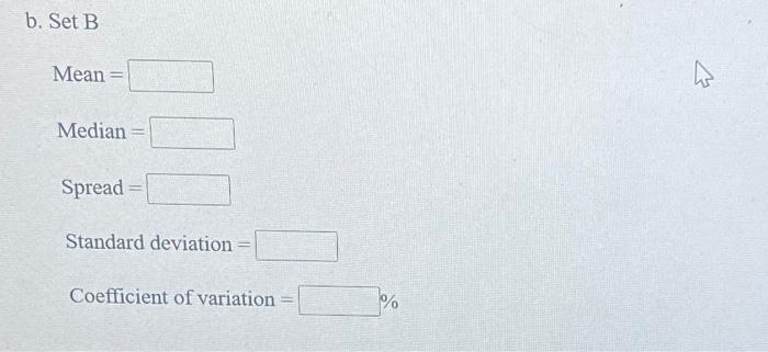 Solved Consider the following sets of replicate | Chegg.com