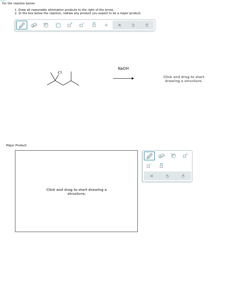 Solved For the reaction below:Draw all reasonable | Chegg.com
