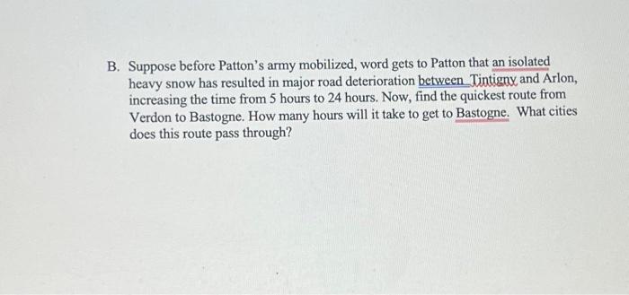 Solved 4. Shortest Route. "Q4a" and "Q4b". (This | Chegg.com