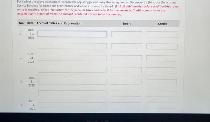 Solved Sunland Games Inc. adjusts its accounts annually. The | Chegg.com