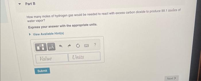 Solved How many moles of hydrogen gas would be needed to | Chegg.com
