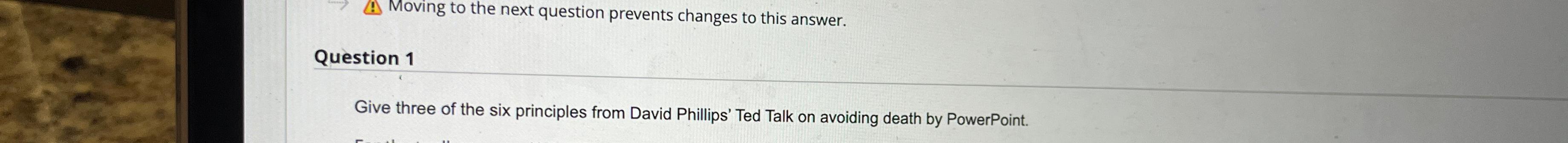 Solved Question 1Give three of the six principles from David | Chegg.com
