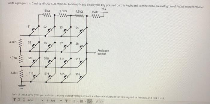 Solved Write a program in Cusing MPLAB XCB compiler to | Chegg.com
