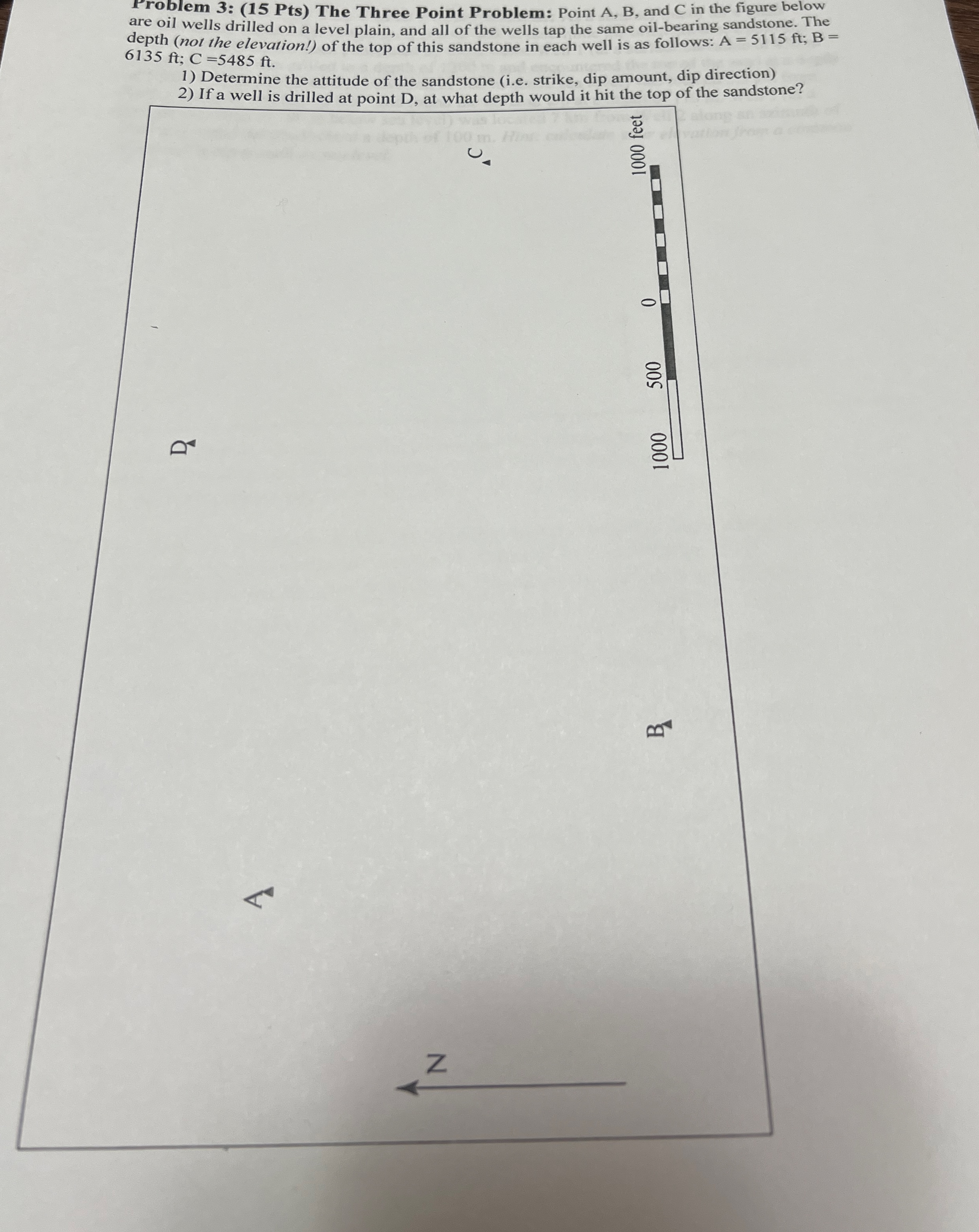 Solved Problem 3: (15 ﻿Pts) ﻿The Three Point Problem: Point | Chegg.com